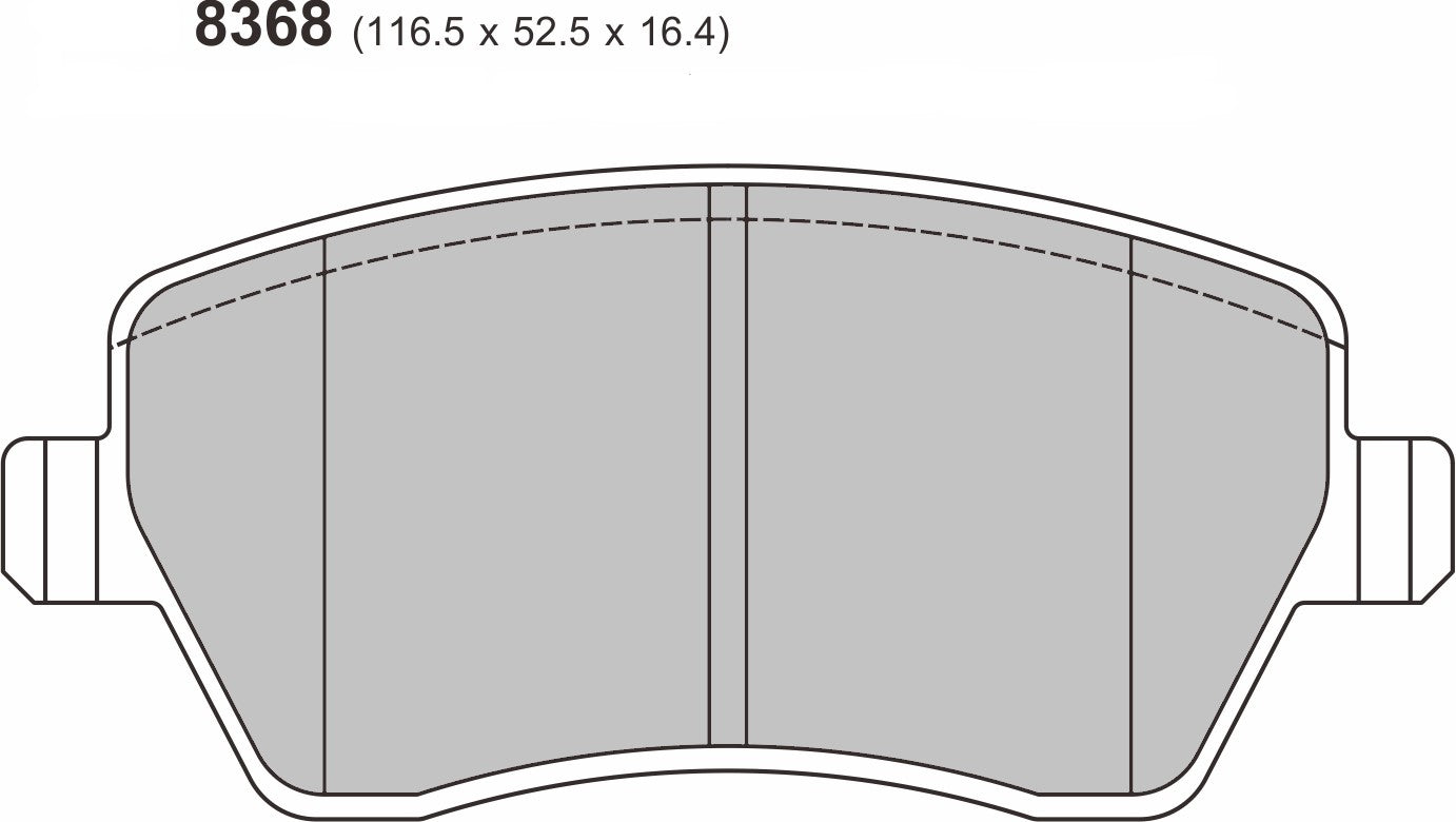Nissan Micra 1.2/1.4/1.5 Performance Brake Pads 8368