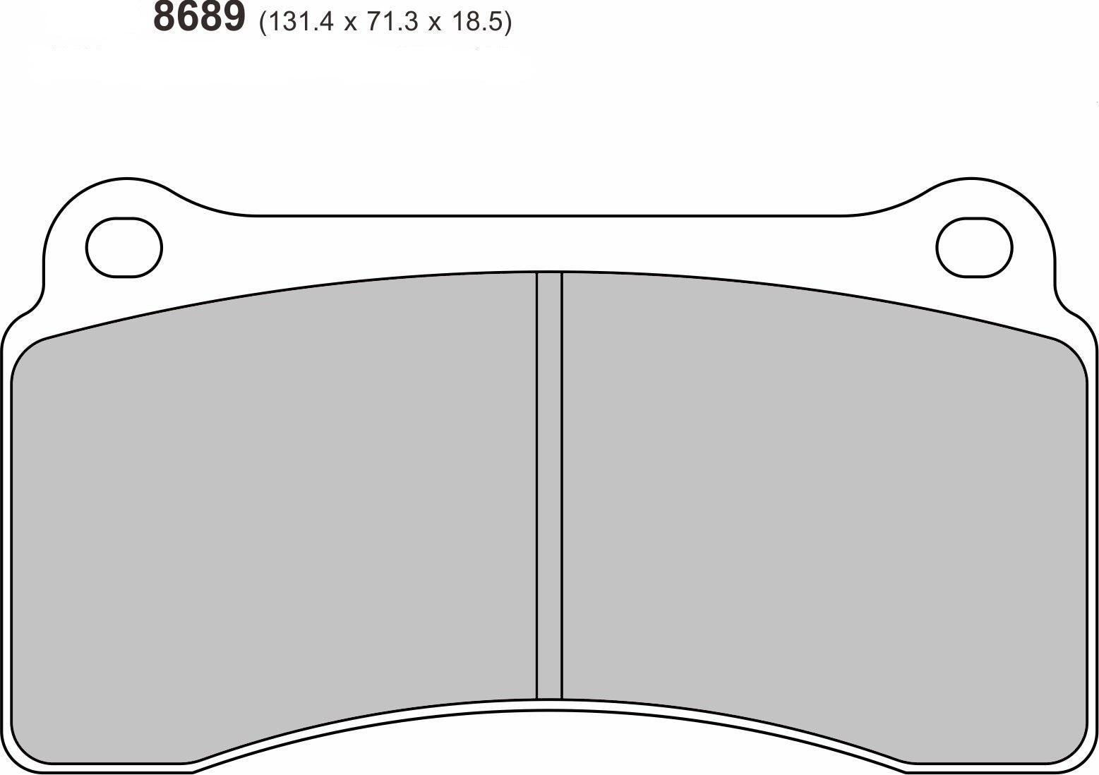 Audi R8 / R8 Spyder Rear Performance Brake Pads 8689